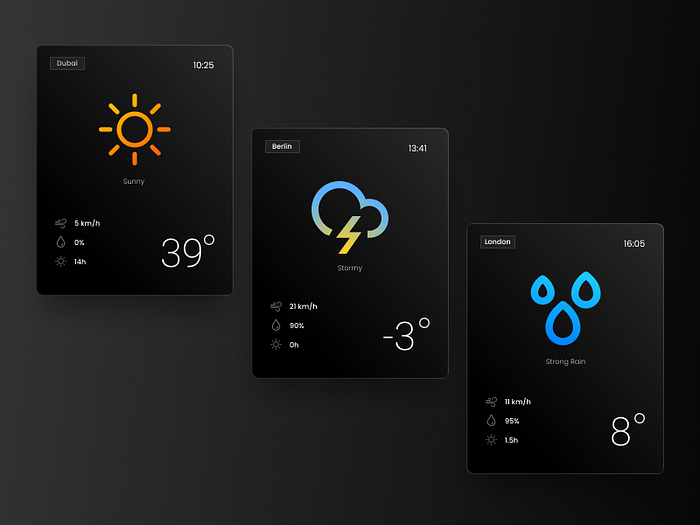 Weather UI designs, themes, templates and downloadable graphic elements ...