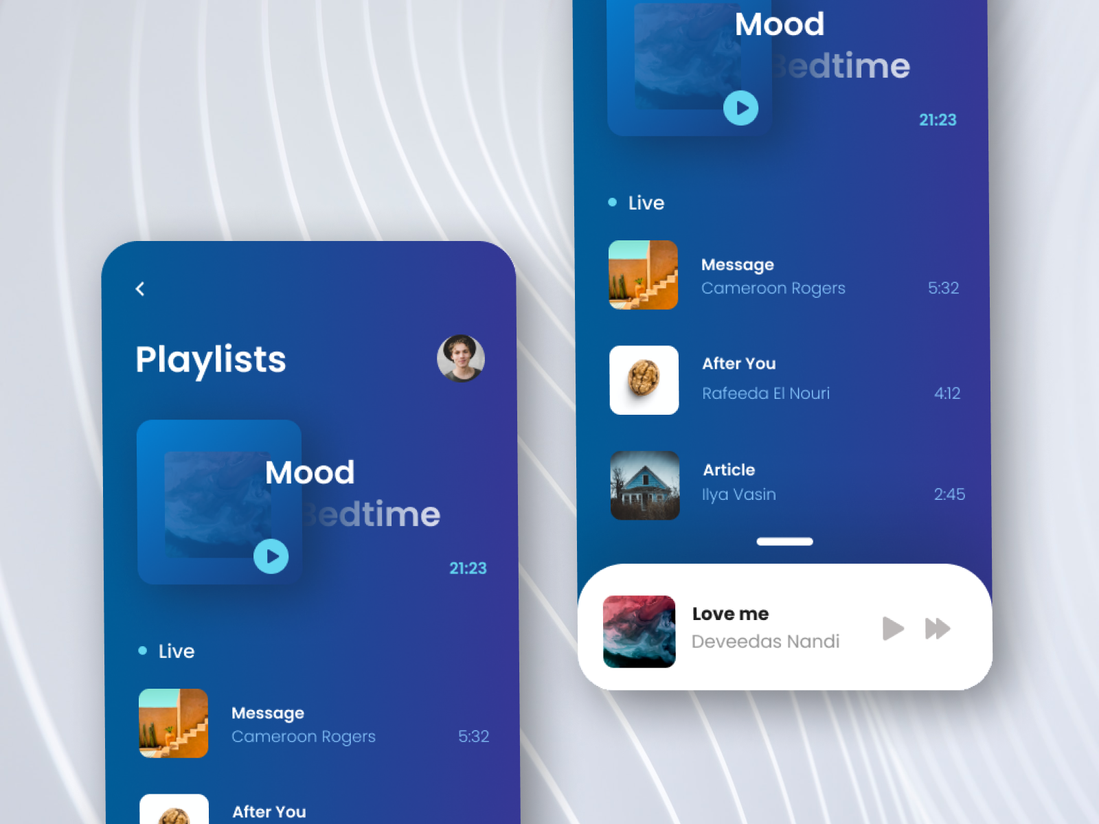 Music Streaming App UI by Kush Verma on Dribbble