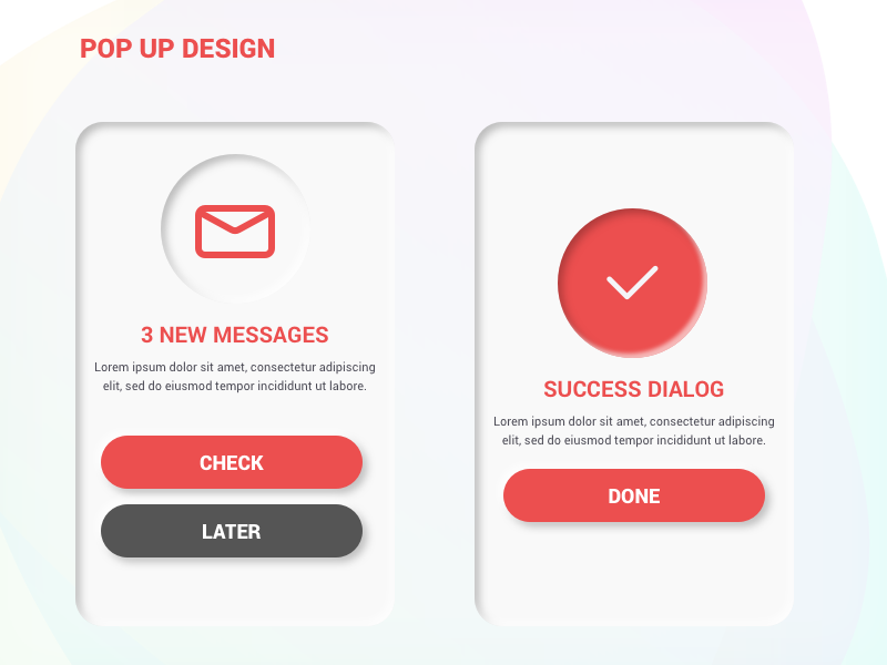 Popup Design by Abhishek gupta on Dribbble