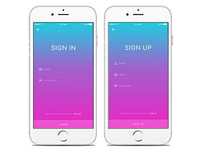 iSO sign-in page design by Abhishek gupta on Dribbble