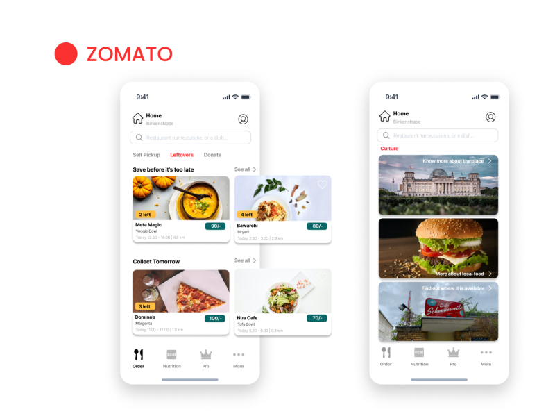 Zomato Mobile App by sreeja revur on Dribbble