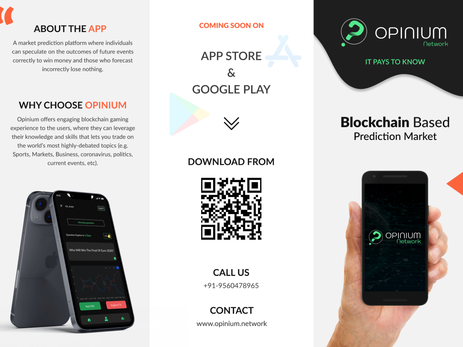 Opinium network app brochure by SHETHINK PVT LTD on Dribbble