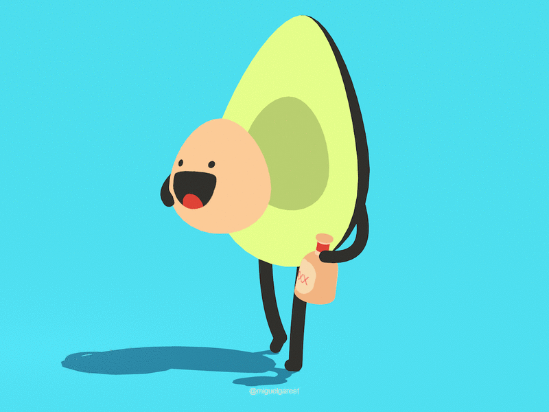 Avocado by Miguelgarest on Dribbble