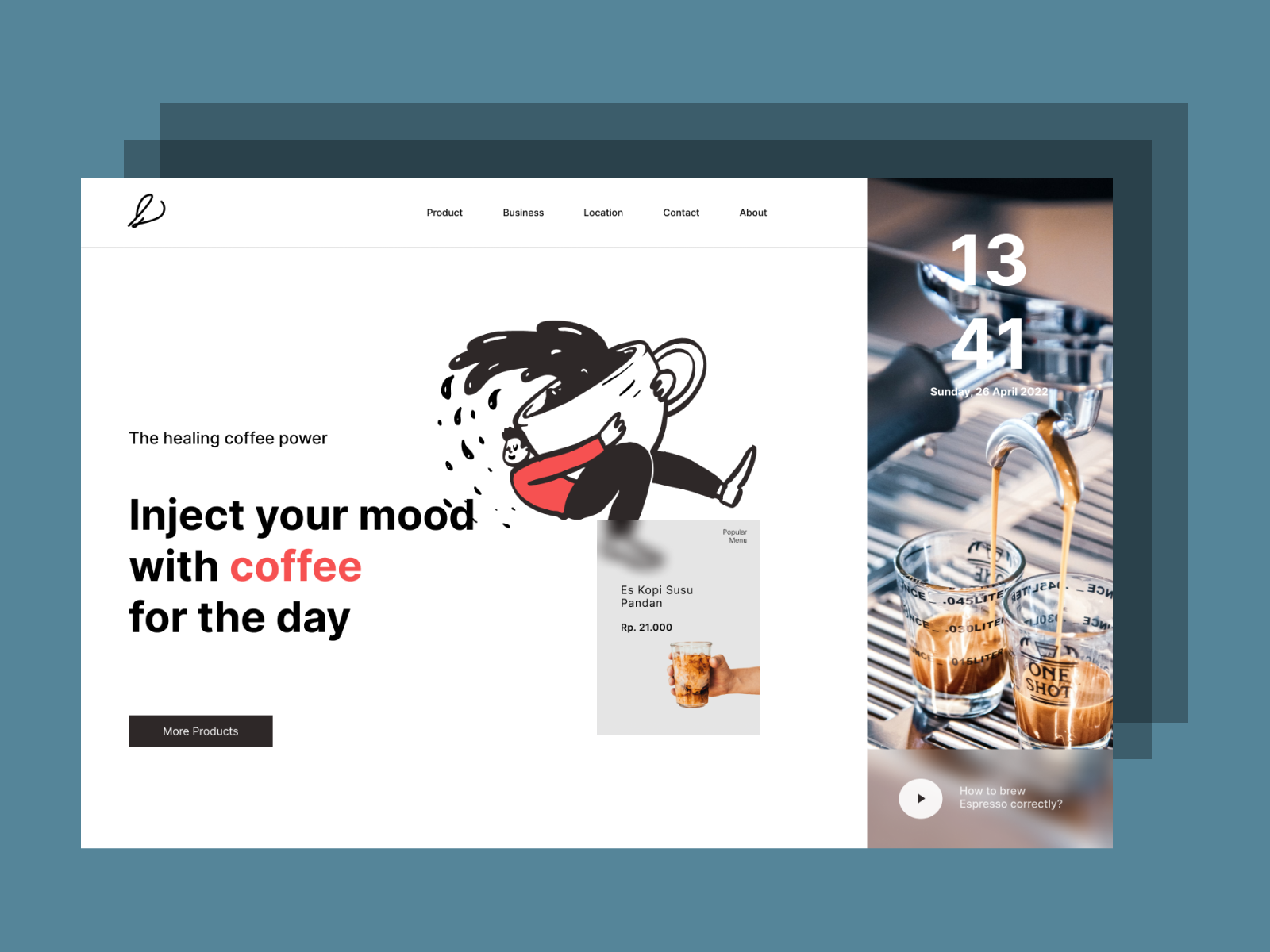 Coffee Shop - Web Menu by Galih Rakasiwi on Dribbble