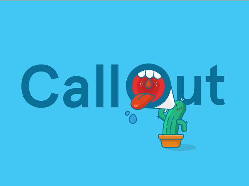 call out cactus by Yvonne Ren on Dribbble