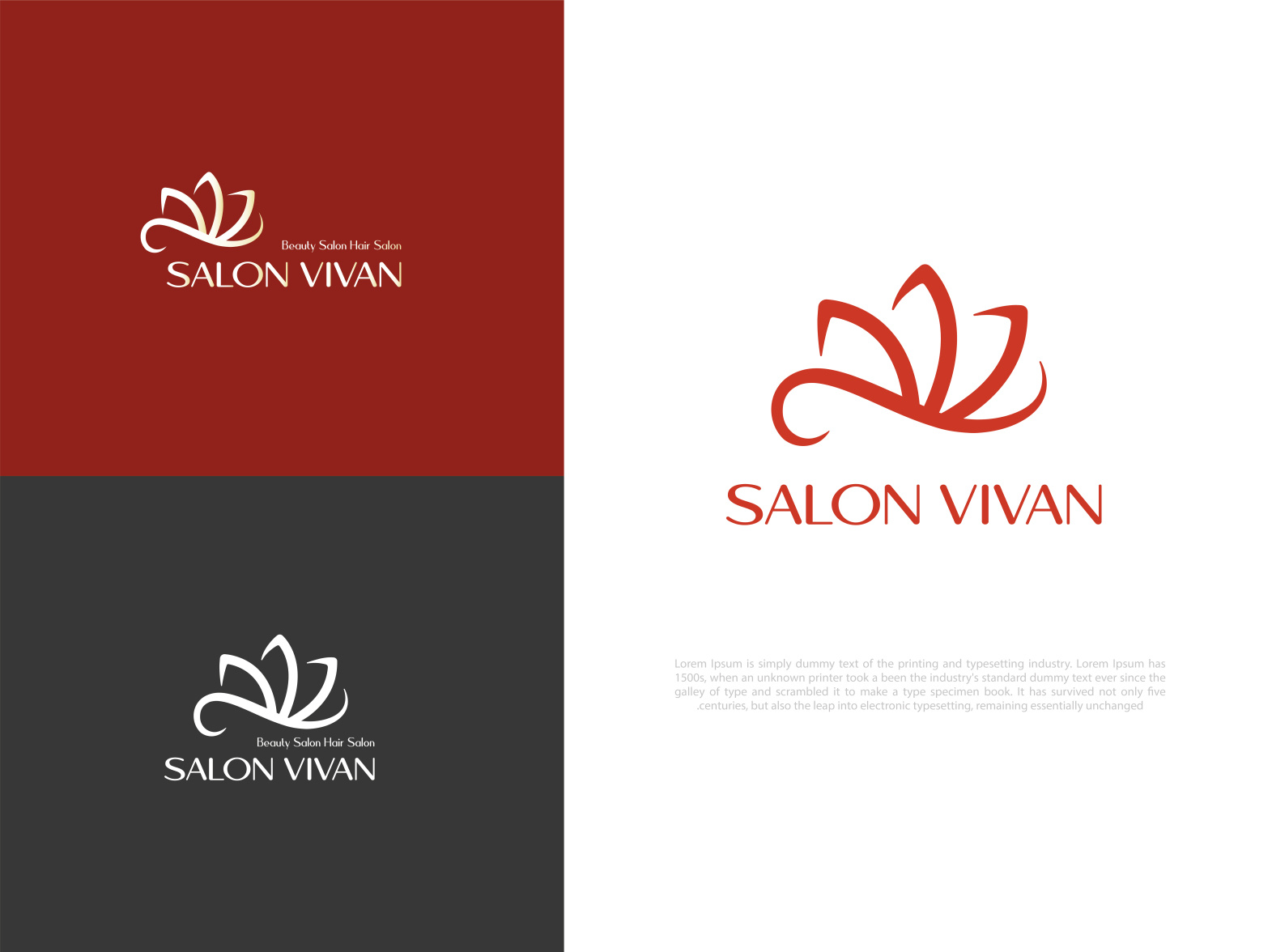 Salon Vivan Logo Design by sarart.eth on Dribbble