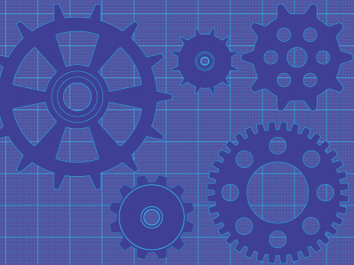 Blueprint Cog's by Jason Nicholson on Dribbble