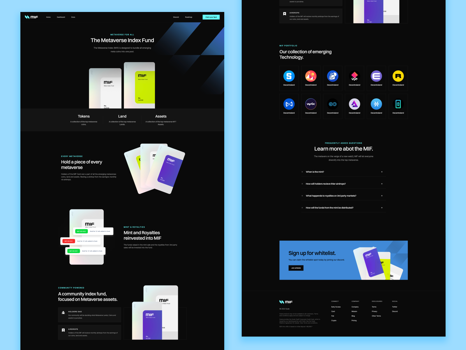 Metaverse NFT Landing Page by nick kearney on Dribbble
