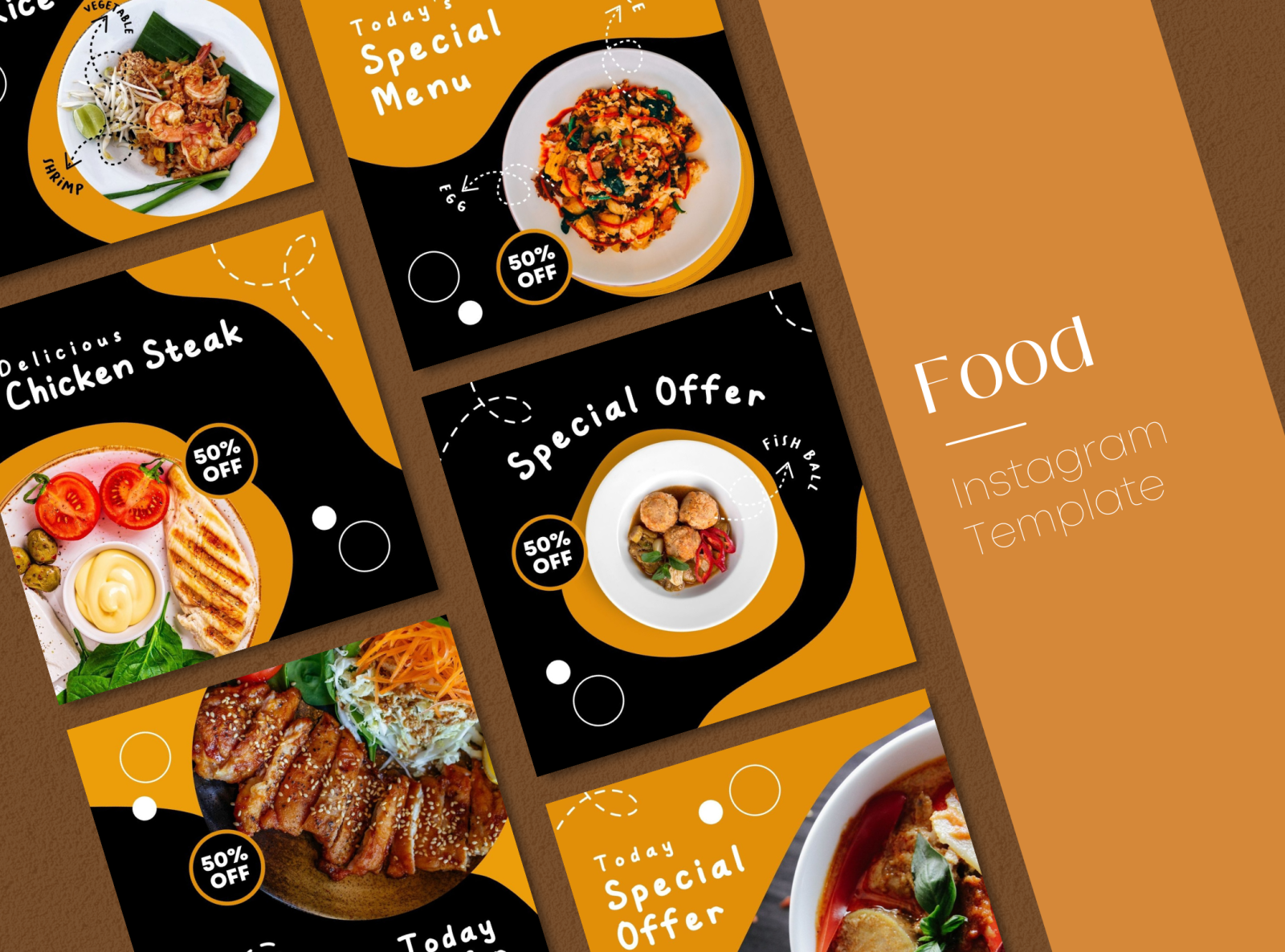 Canva Food Instagram Template by Dreamer Studio on Dribbble
