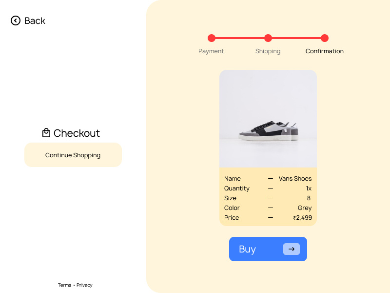 Confirmation Screen[3/3] by Nikhil Verma on Dribbble