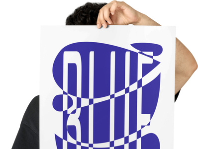 Blue poster by Alina on Dribbble