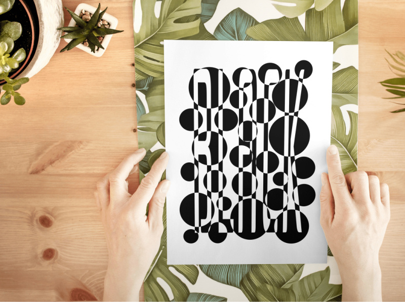 Black poster by Alina on Dribbble