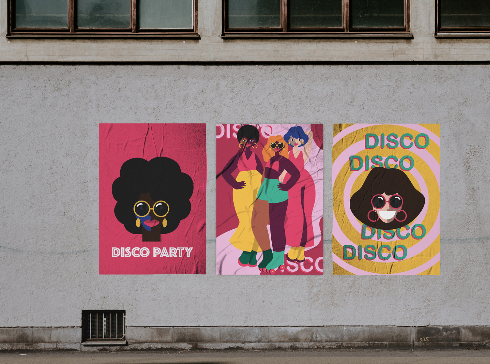The Disco posters by Nataliia Pavliuk on Dribbble