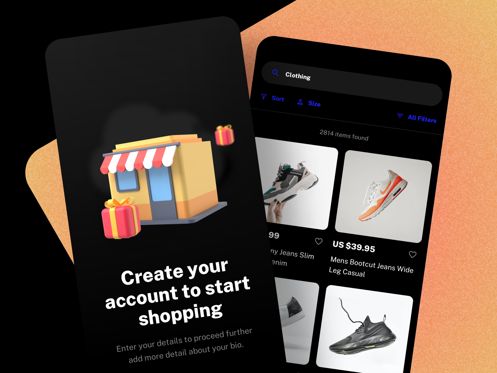 Dark Theme for Shopping App - Droid Mobile UI Kit by WhiteUI.Store on ... Dark Theme for Shopping App - Droid Mobile UI Kit by WhiteUI.Store on ...