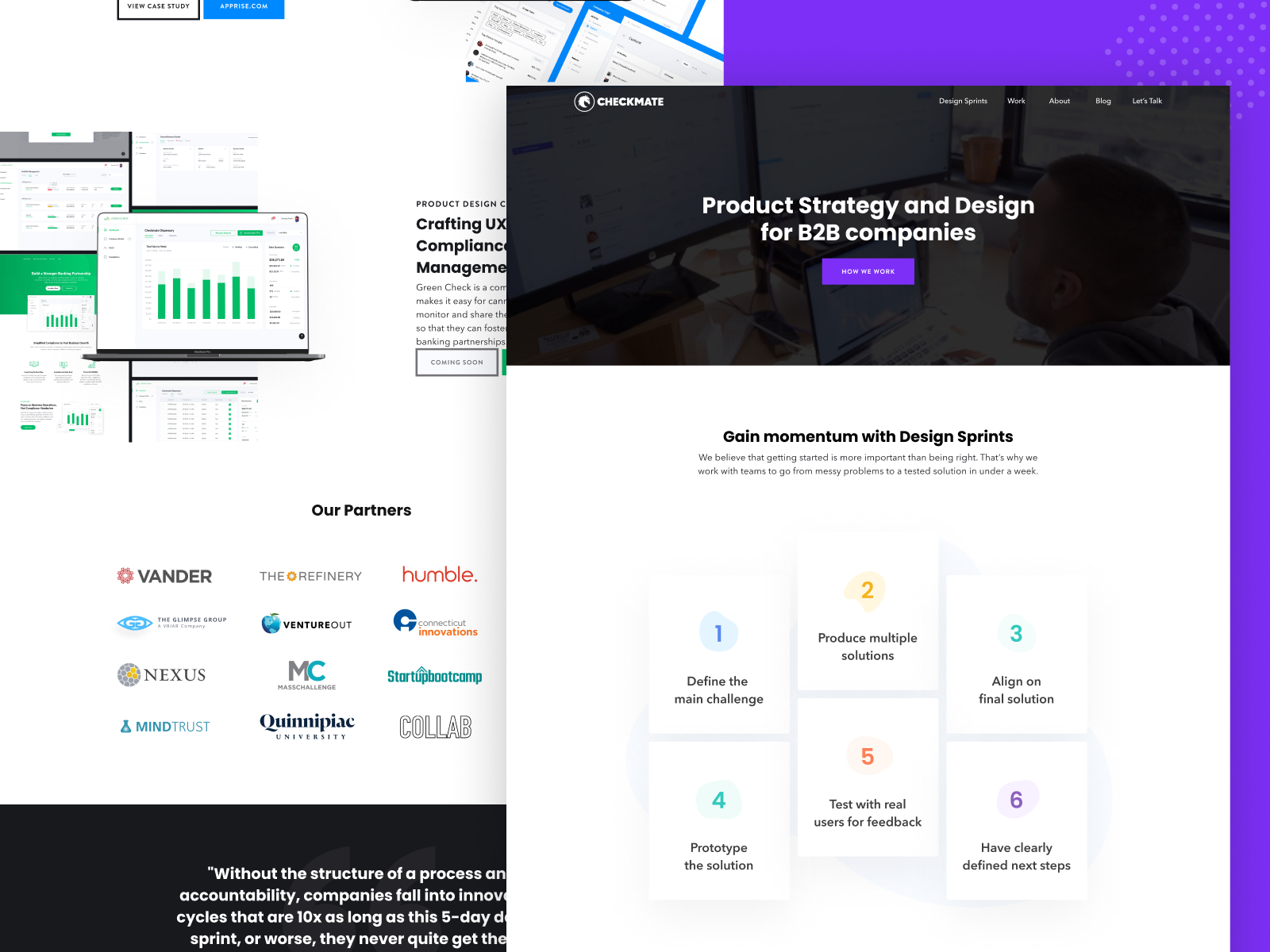 Website Design - Checkmate Digital Home by Matt Cameron on Dribbble
