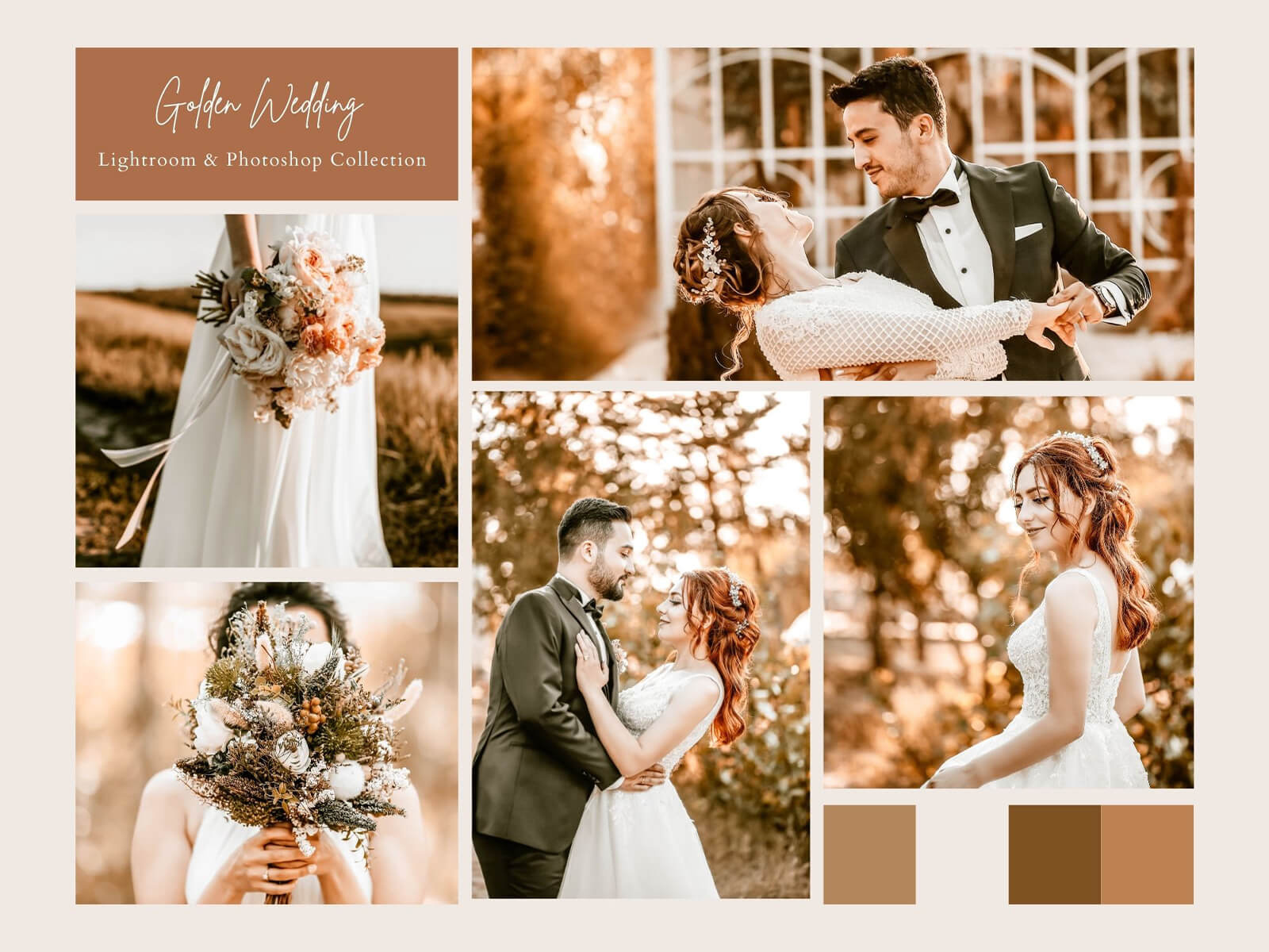 Golden Wedding Photo Filters by 3Motional on Dribbble