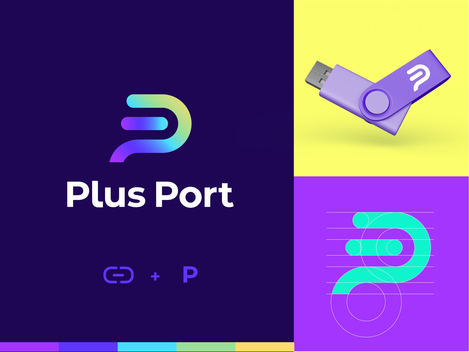 Logo Concept For Plus Port by Makruf Al Hafiz for Plainthing Studio on ...