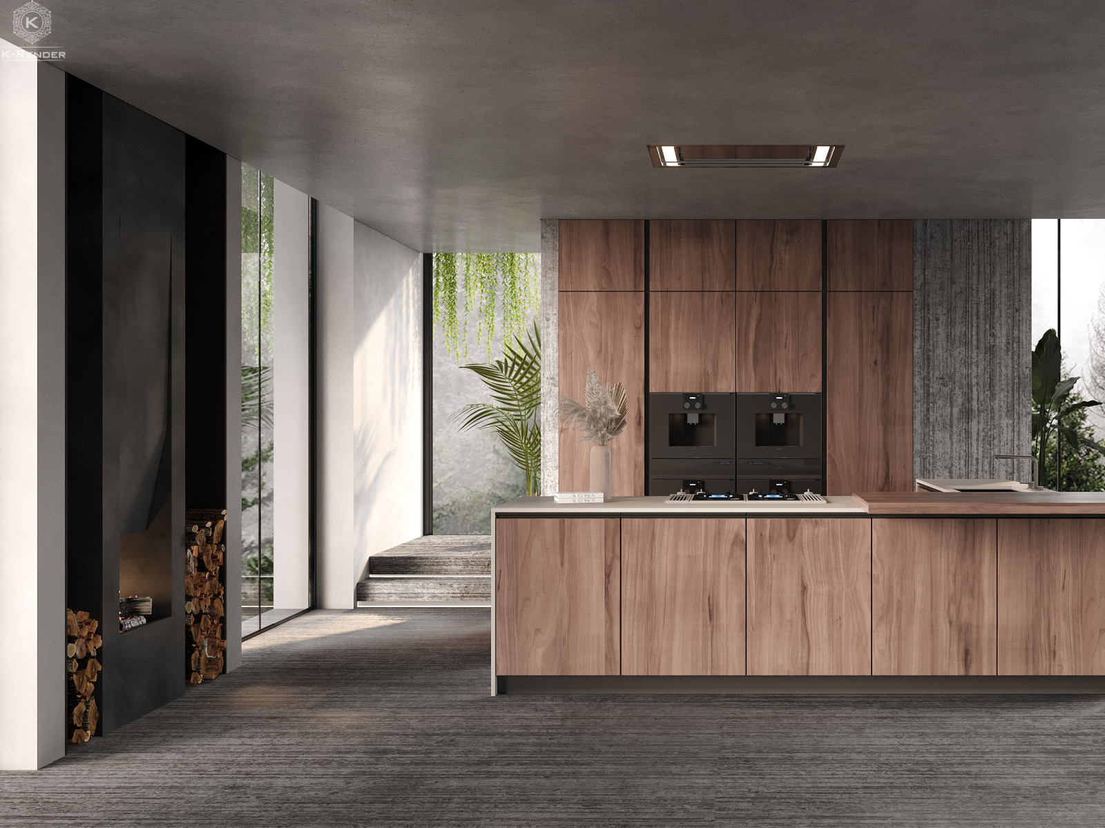 Kitchen Rendering by K-Render Studio on Dribbble