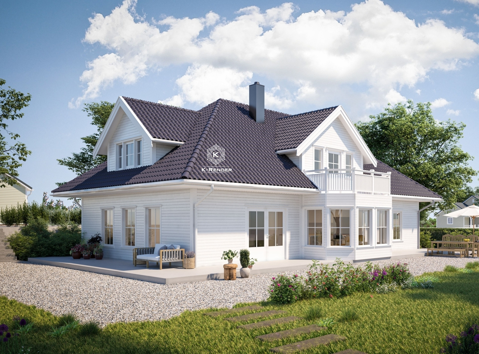 3D Exterior Rendering Services | Orion House by K-Render Studio on Dribbble