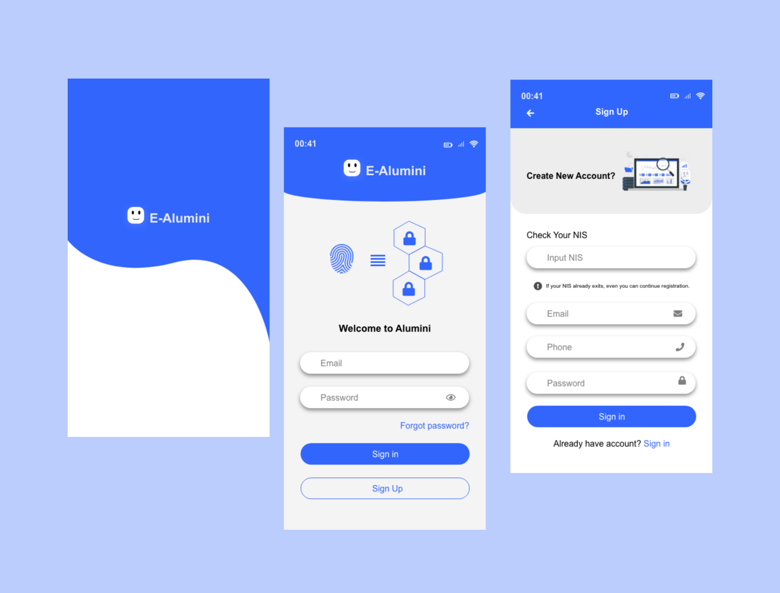 E-Alumini Security App Design by Chuu Myat Thwe Oo (Chuu) on Dribbble