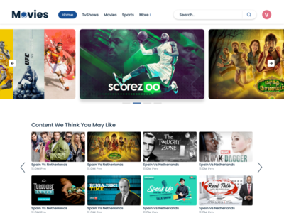 TV App UI Design by UIStairs on Dribbble