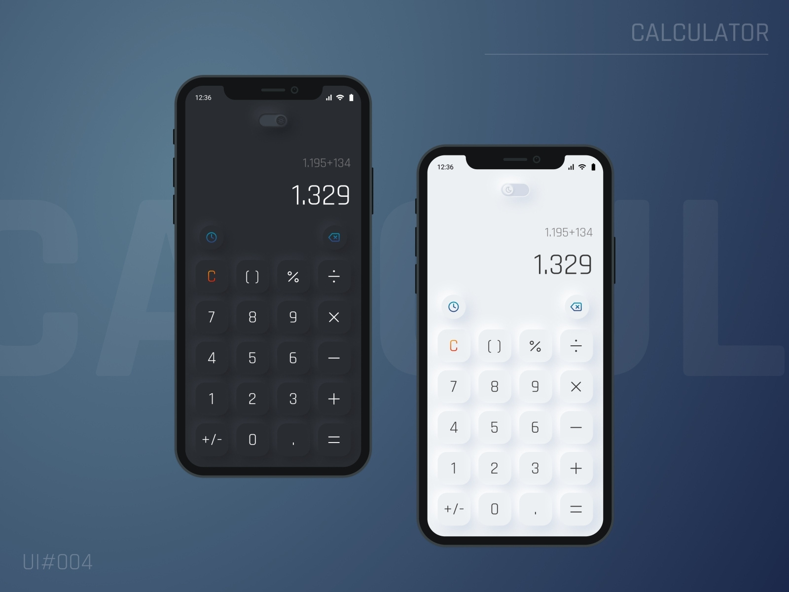 Calculator by Fede Mondino on Dribbble