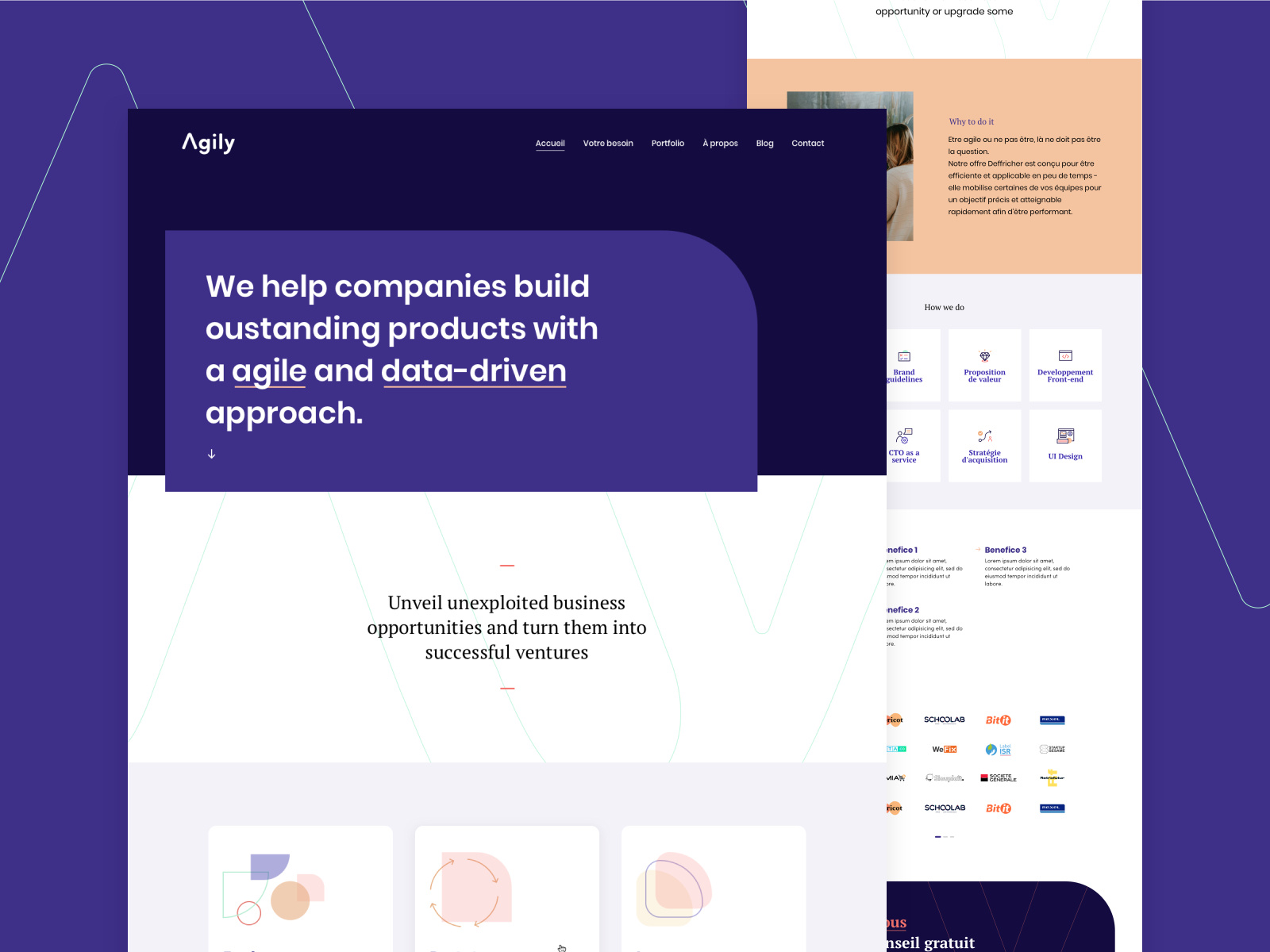 Agily - Website by Anaïs Maxin on Dribbble