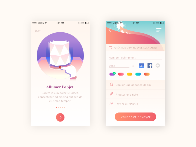 UI Orai app by Anaïs Maxin on Dribbble