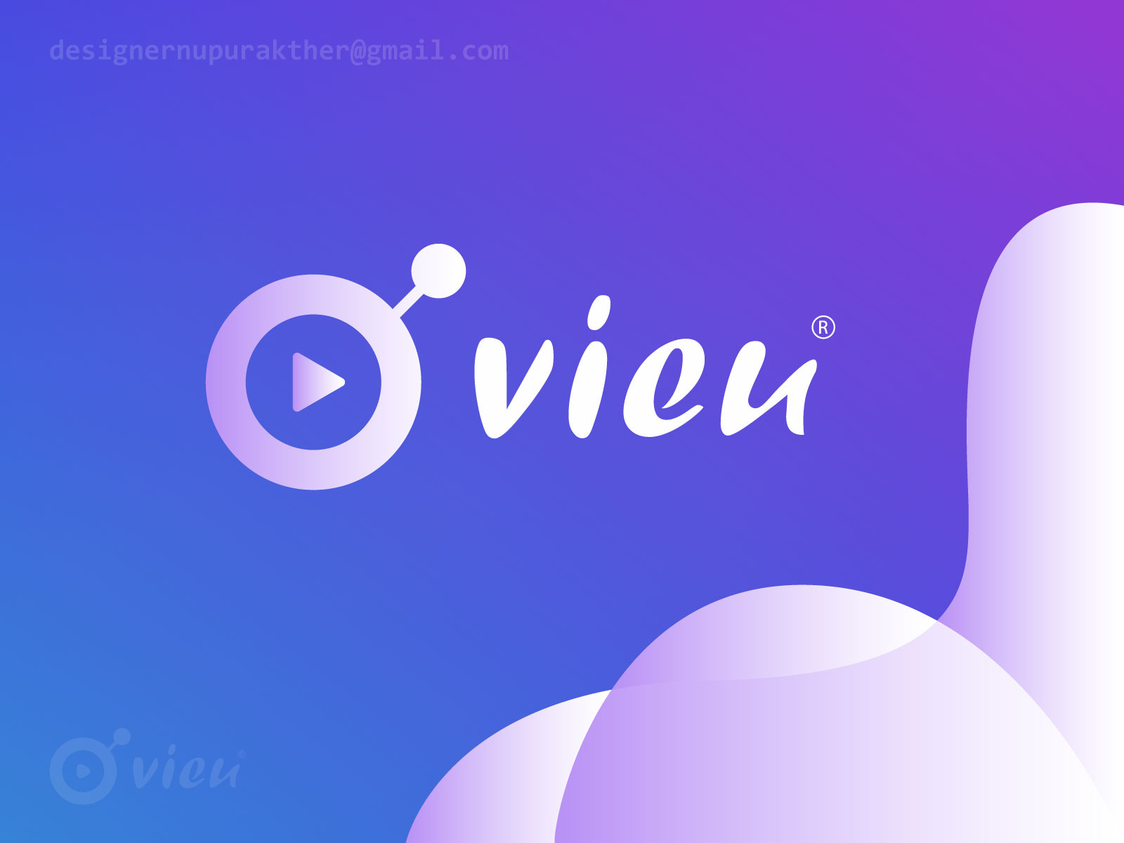 Vieu logo design by Nupur Akther - Logo Designer on Dribbble