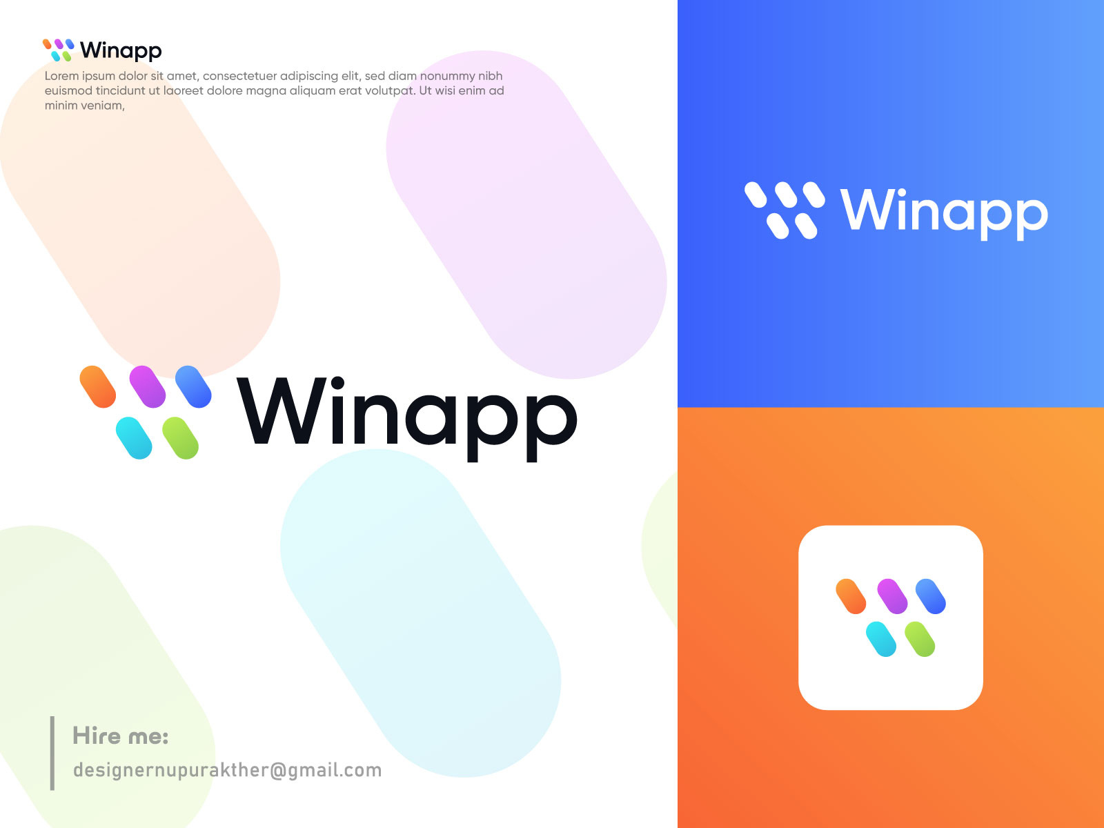Winapp logo design by Nupur Akther - Logo Designer on Dribbble