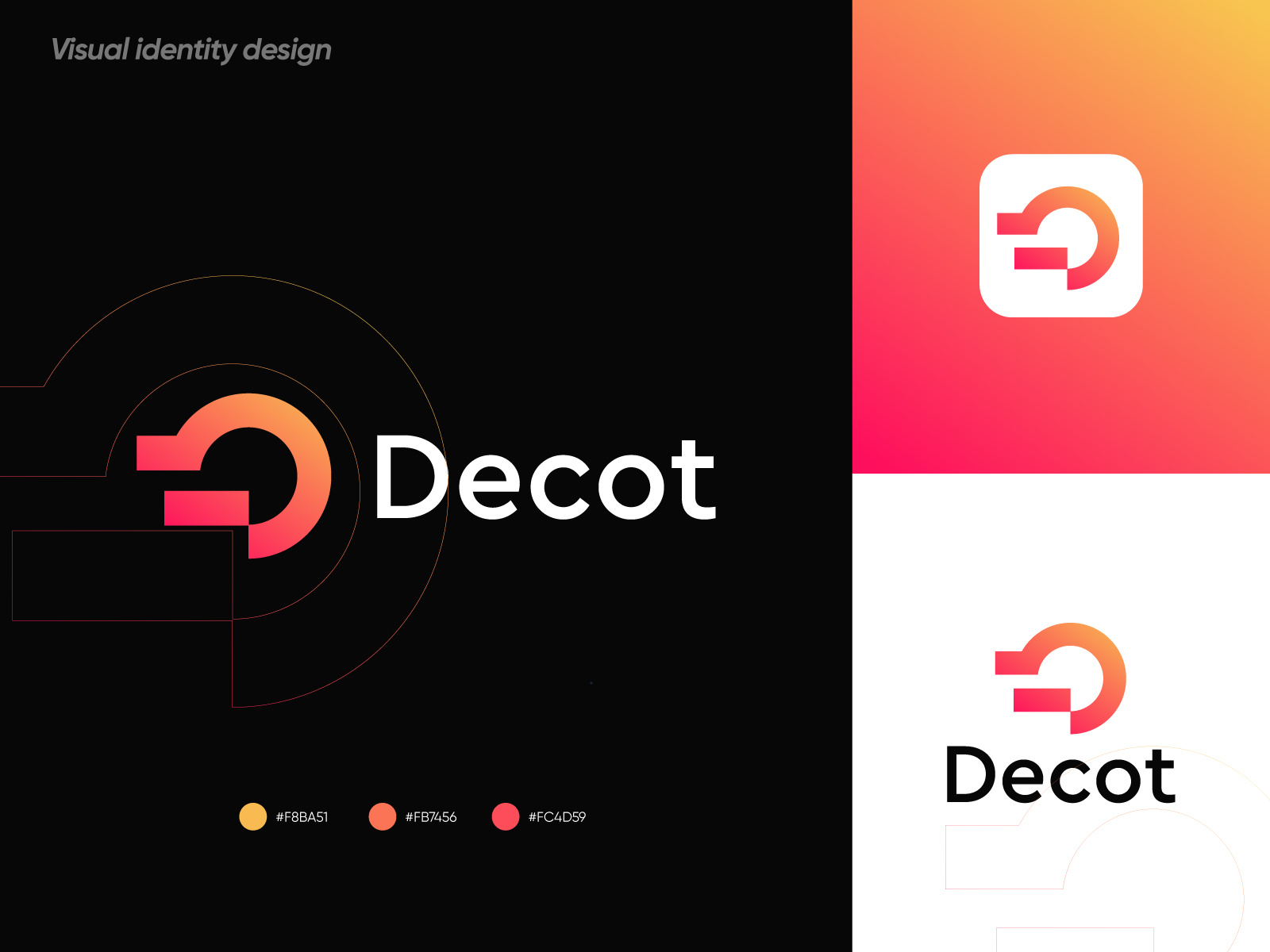 Decot logo by Nupur Akther - Logo Designer on Dribbble