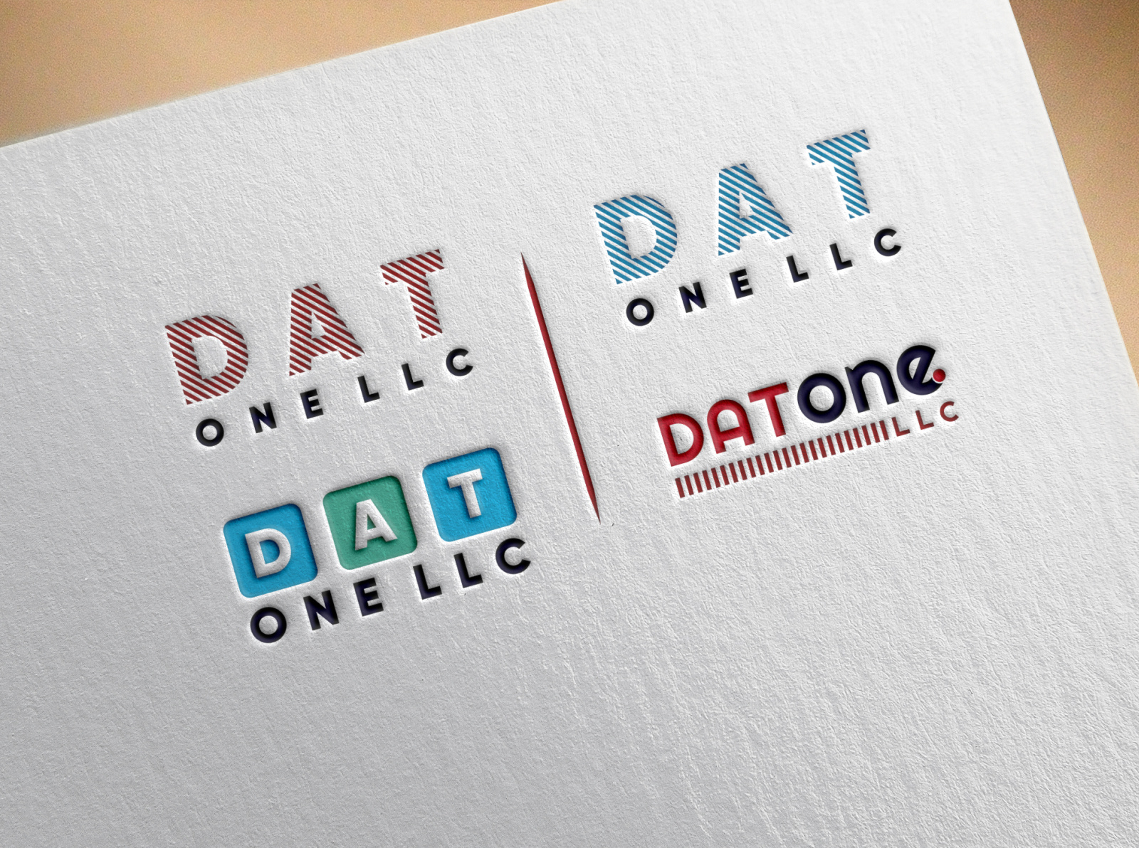 Logo Name: DAT ONE LLC by Rakib Logo Design on Dribbble