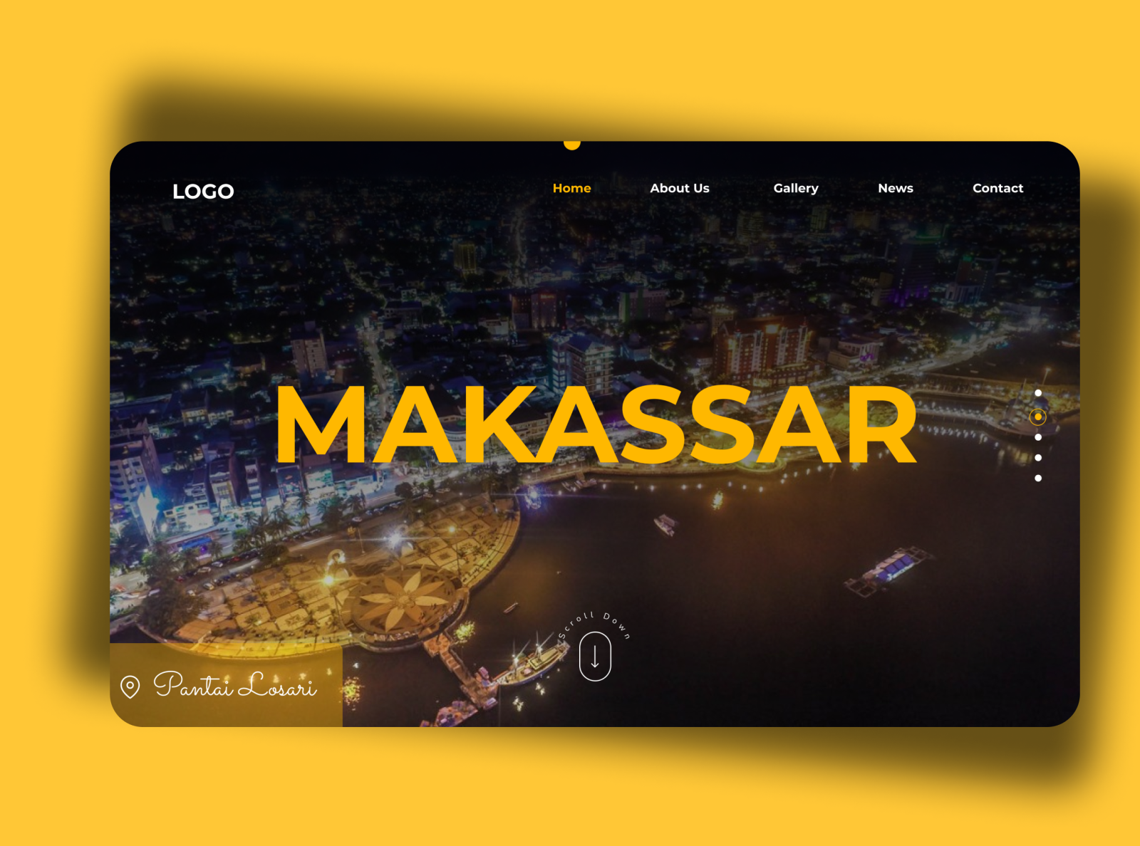 Makassar City Web Design by Afif Maulana Iskandar on Dribbble