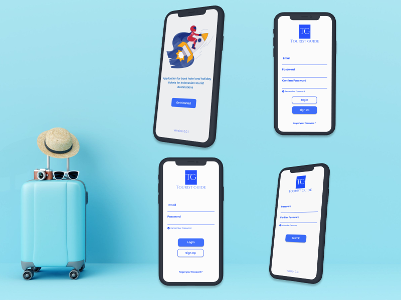 TOURIST GUIDE Login App Design by Enrico Chiesa on Dribbble