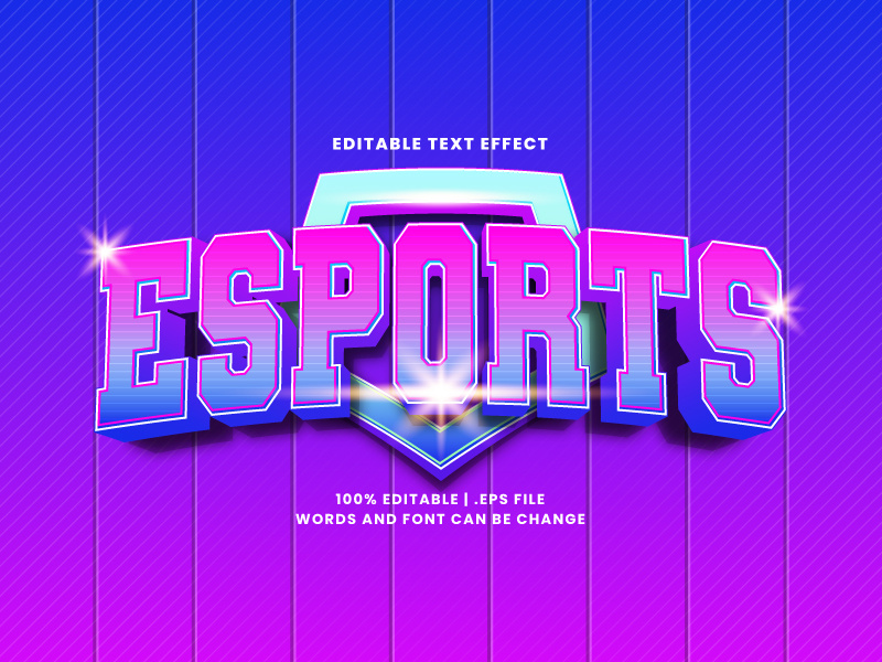 Esports Text Effect by Eka Rangga on Dribbble