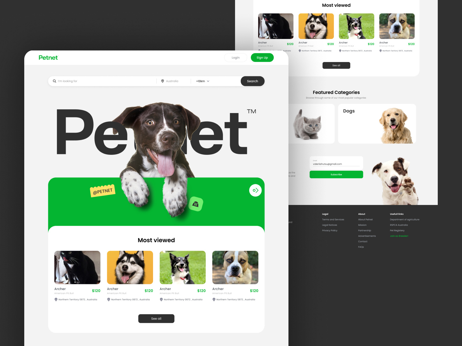 Pet Marketplace App by Valeria on Dribbble