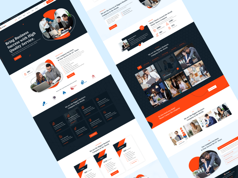 Business Figma Template by Rakhab Uddin on Dribbble
