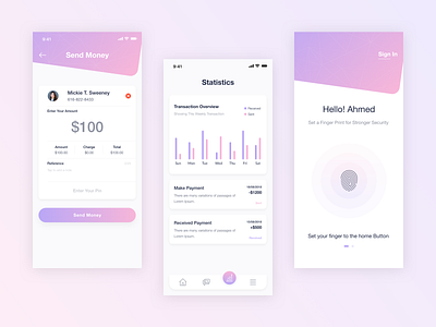 Financial App by Tufayel Ahmed Nayef on Dribbble
