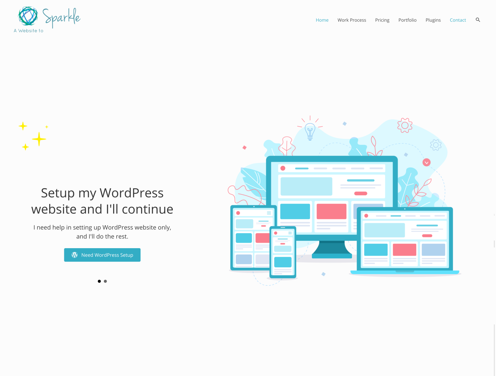 A Website to Sparkle by Sana Azmeh on Dribbble