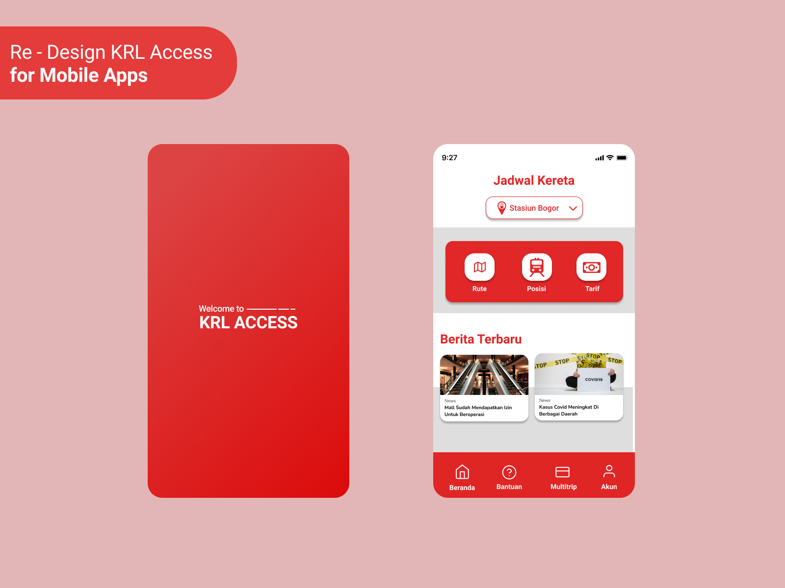 Re - Design KRL Access for Mobile Apps by fadhil alatas on Dribbble