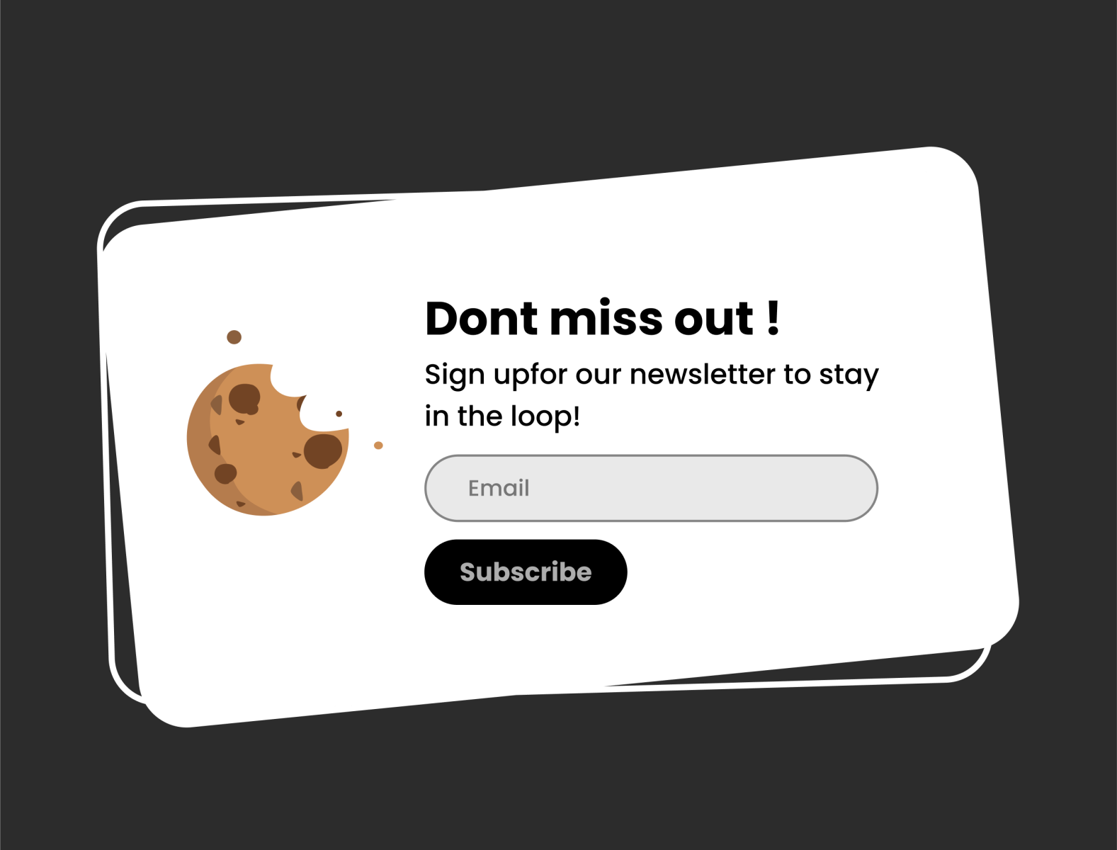 Newsletter modal by Niaz Nazeer on Dribbble