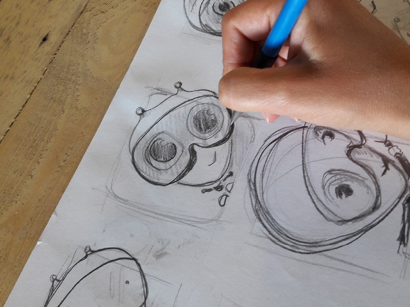 Mind Games App Icon drawing process by Lusine Dashtoyan on Dribbble