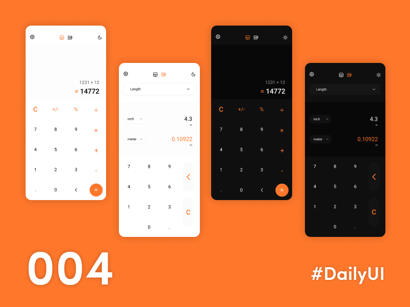 Calculator Design by Tapesh Malik on Dribbble