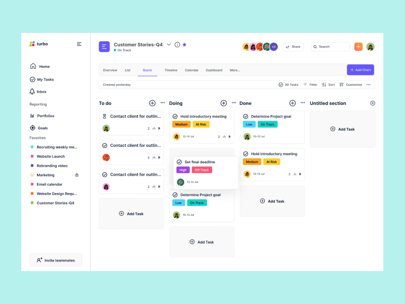 Customer Management Dashboard by Himani Lodha on Dribbble