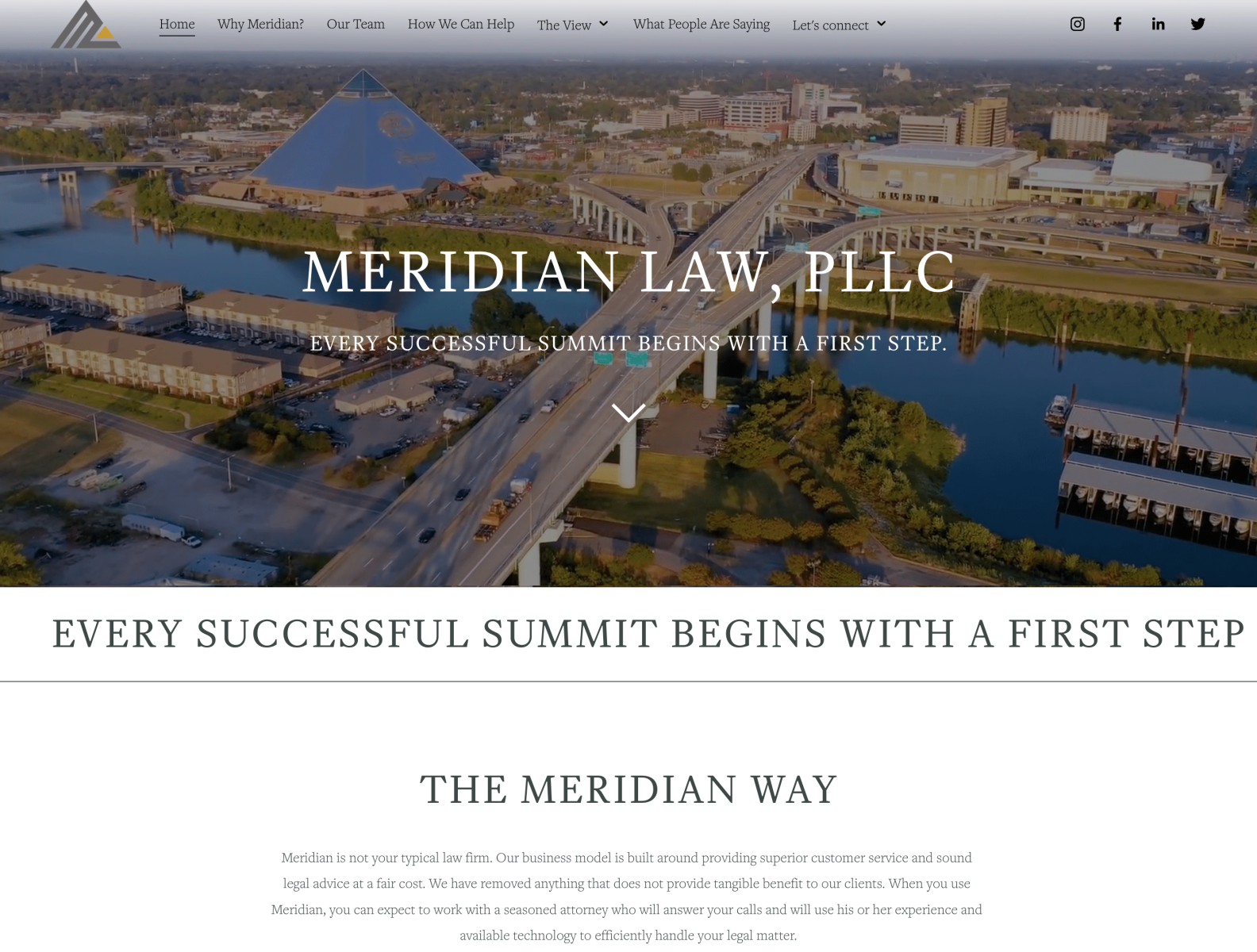 Meridian Law | Squarespace Web Design by Sam Crawford on Dribbble