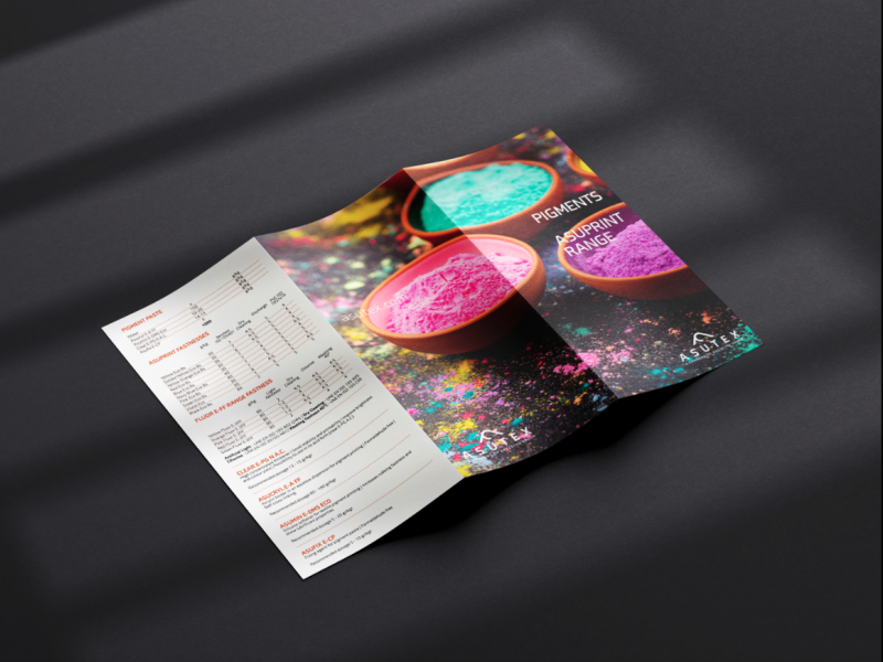 ASUPRINT RANGE tri fold | Asutex by Roberta Amaglio on Dribbble