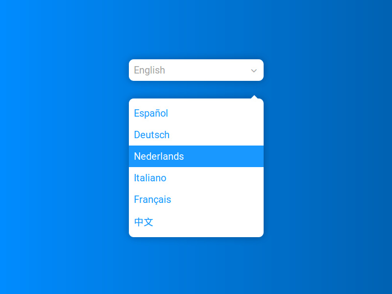 Day 056 - Language Selector by Cristhofer Andana Alcaino on Dribbble