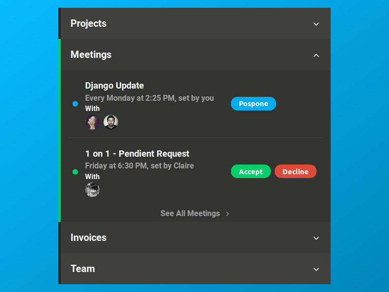 Day 079 Collapsable Sidebar By Cristhofer Andana Alcaino On Dribbble