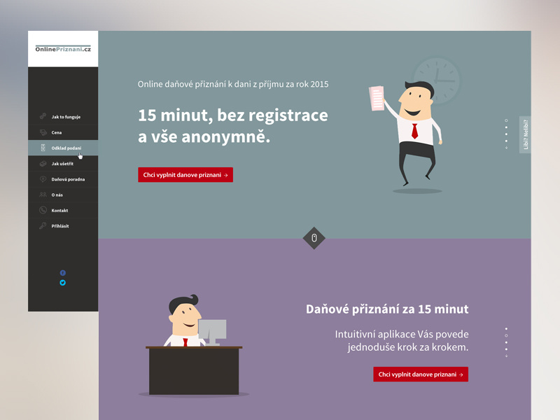 Neotax - economic company by Tomas Mahut on Dribbble