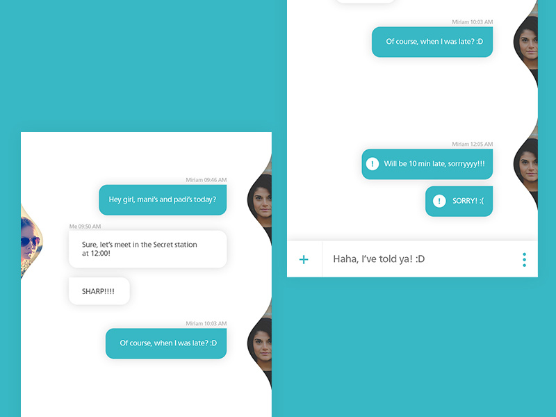 Chat by Elina Frolova on Dribbble